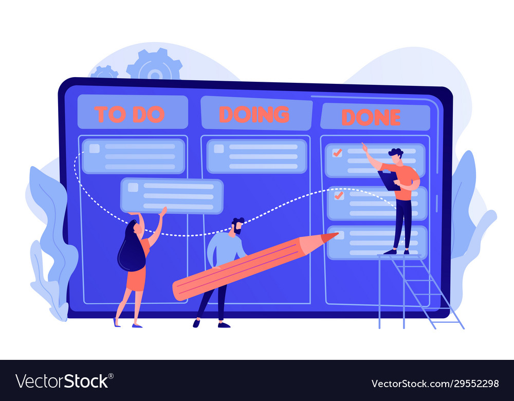 Task management concept Royalty Free Vector Image