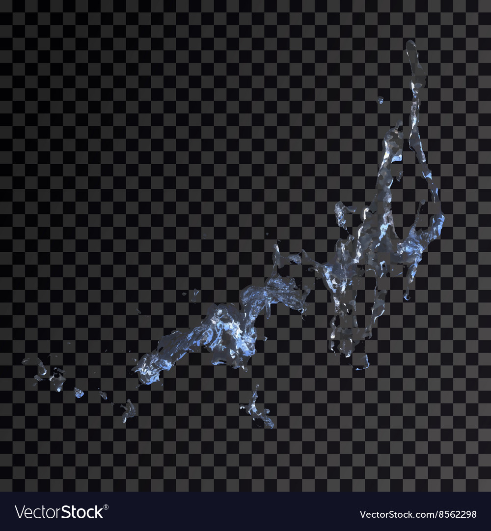 Water splash transparency Royalty Free Vector Image