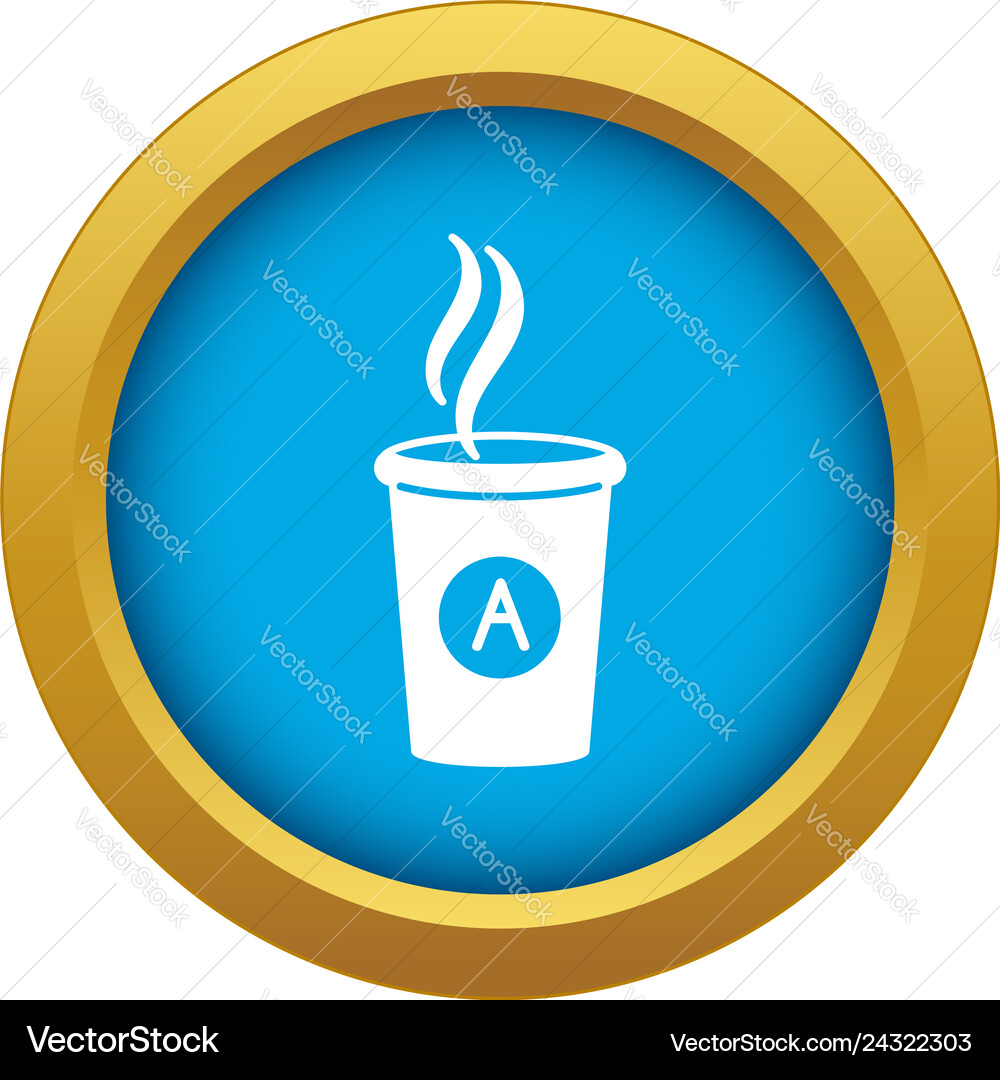 Brand product icon blue isolated Royalty Free Vector Image
