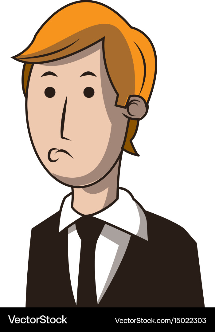 Business man manager cartoon character image Vector Image
