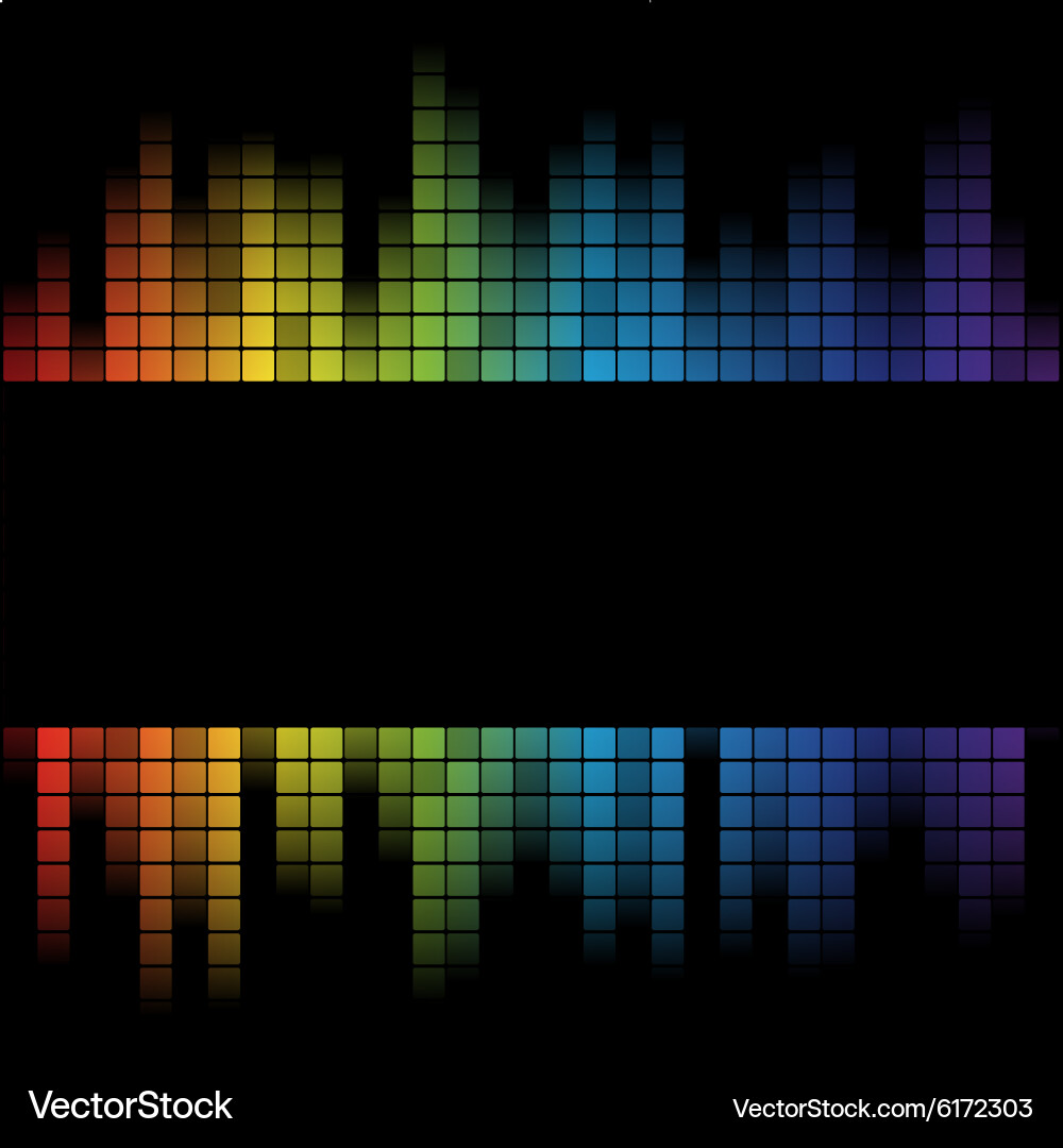 Equalizer frame Royalty Free Vector Image - VectorStock