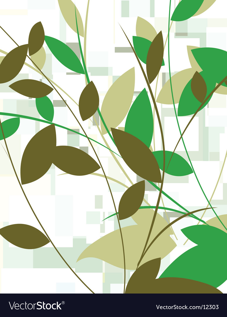 Leafy background Royalty Free Vector Image - VectorStock