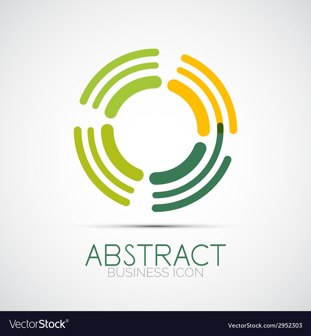 Line design loop logo Royalty Free Vector Image