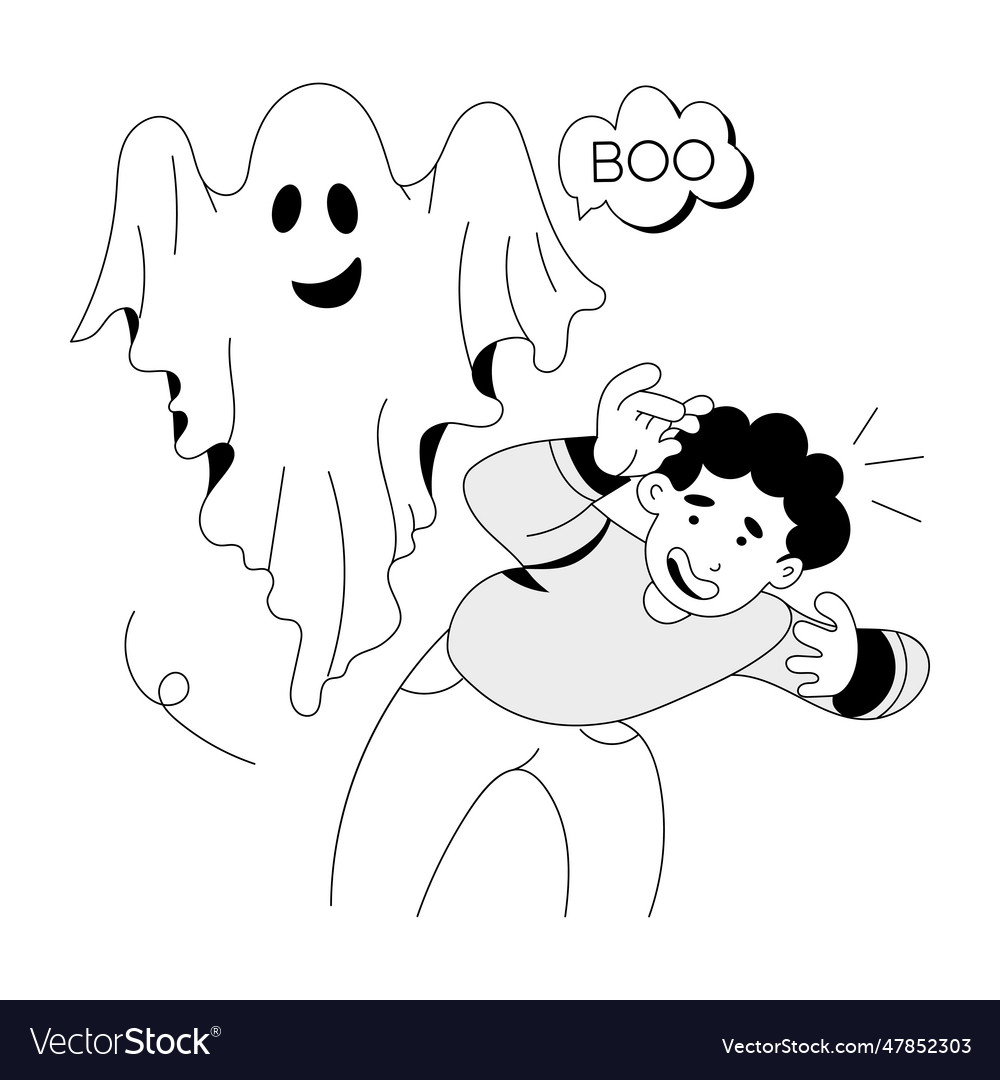 Scary ghost Royalty Free Vector Image - VectorStock