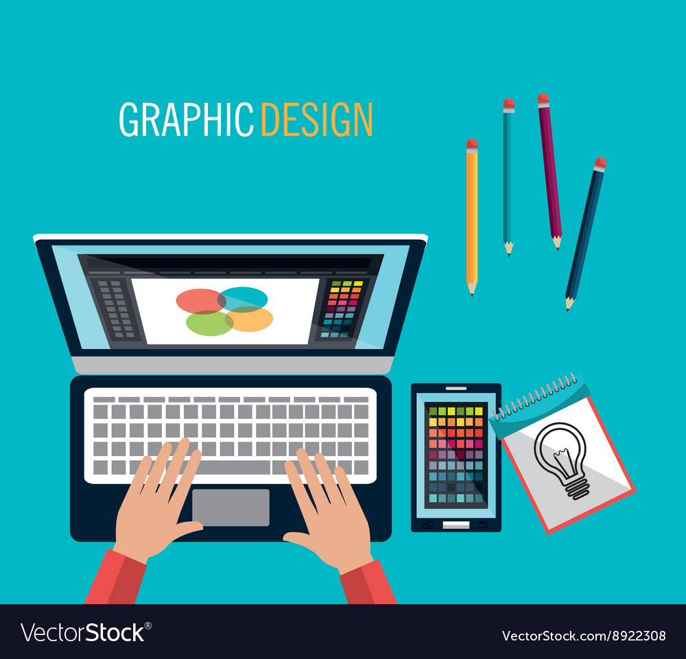 Graphic design concept Royalty Free Vector Image