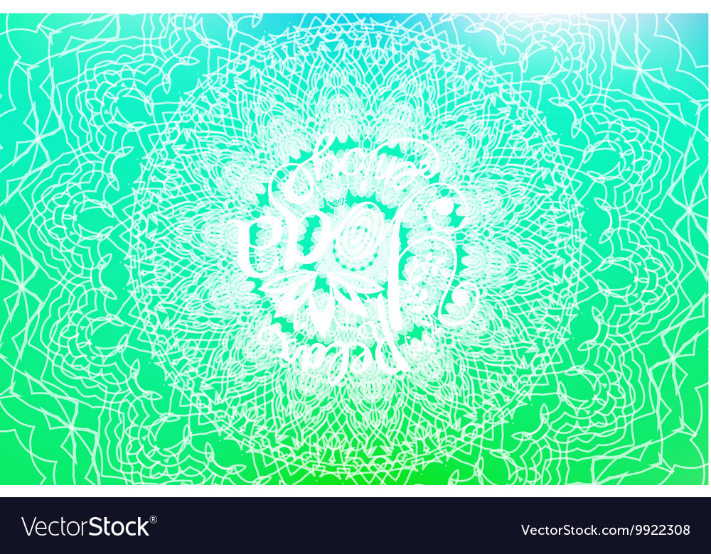Mandala background Royalty Free Vector Image - VectorStock