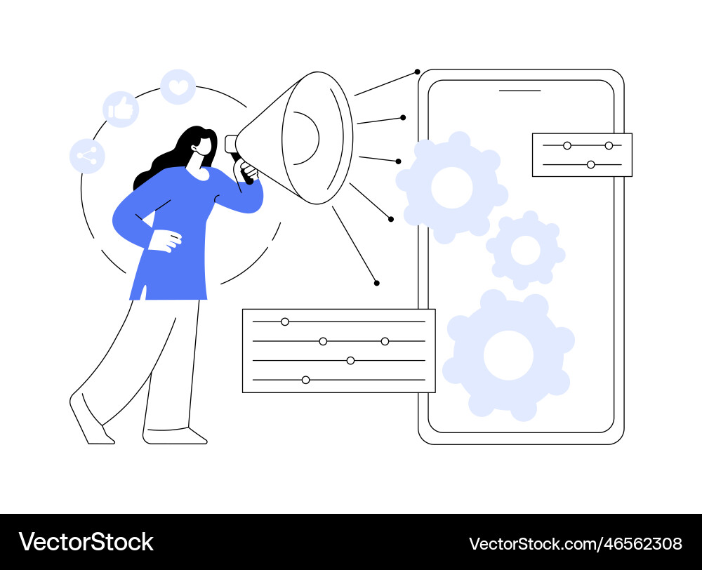 Marketing campaign management abstract concept Vector Image