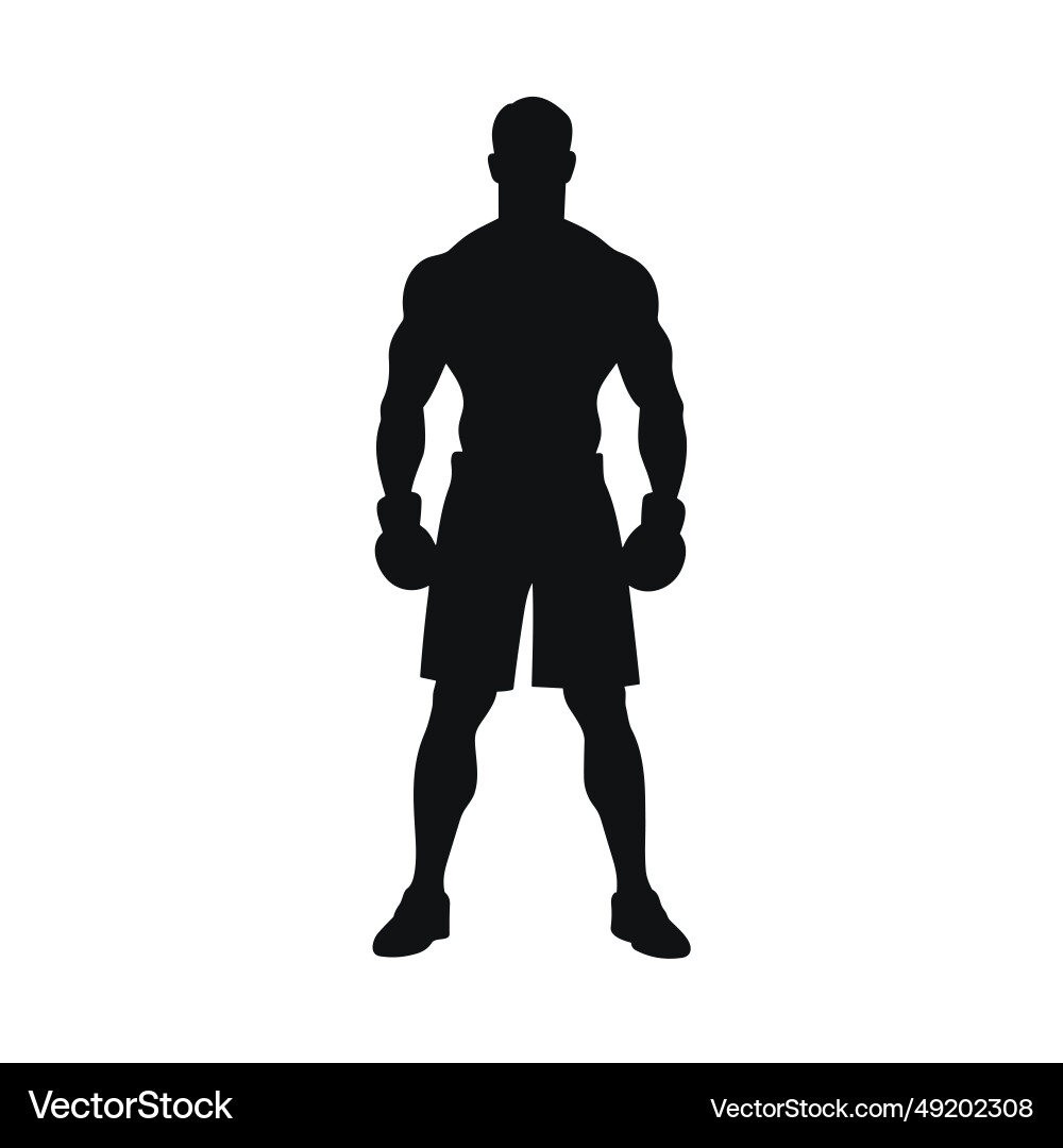 Mma fighter black icon on white background mma Vector Image