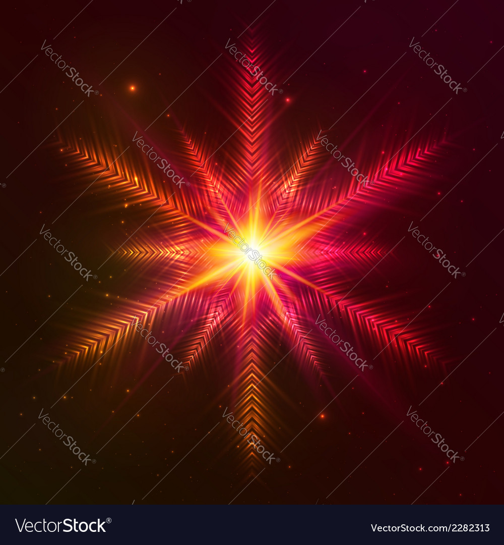 Fire red star Royalty Free Vector Image - VectorStock