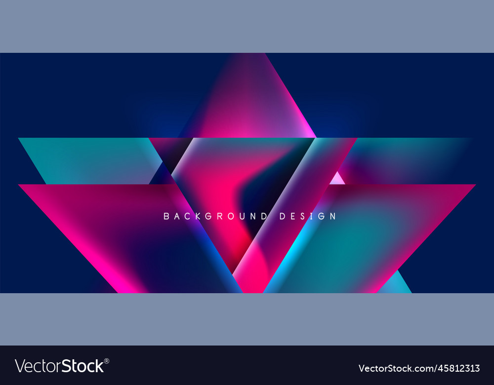 Futuristic triangle abstract background Royalty Free Vector