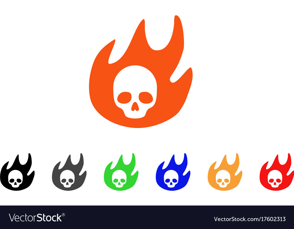 Hell fire icon Royalty Free Vector Image - VectorStock