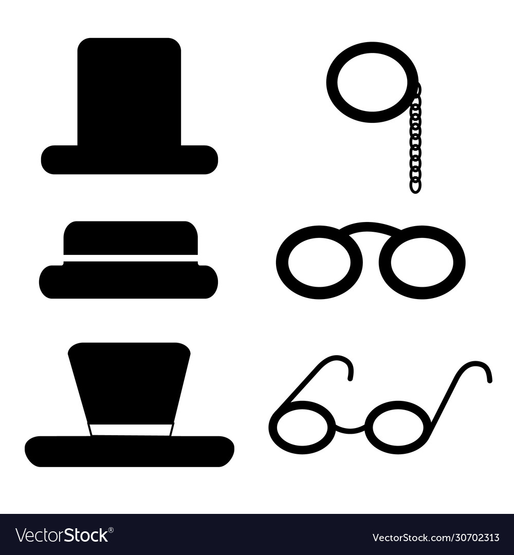 Icon-set-hat Royalty Free Vector Image - VectorStock