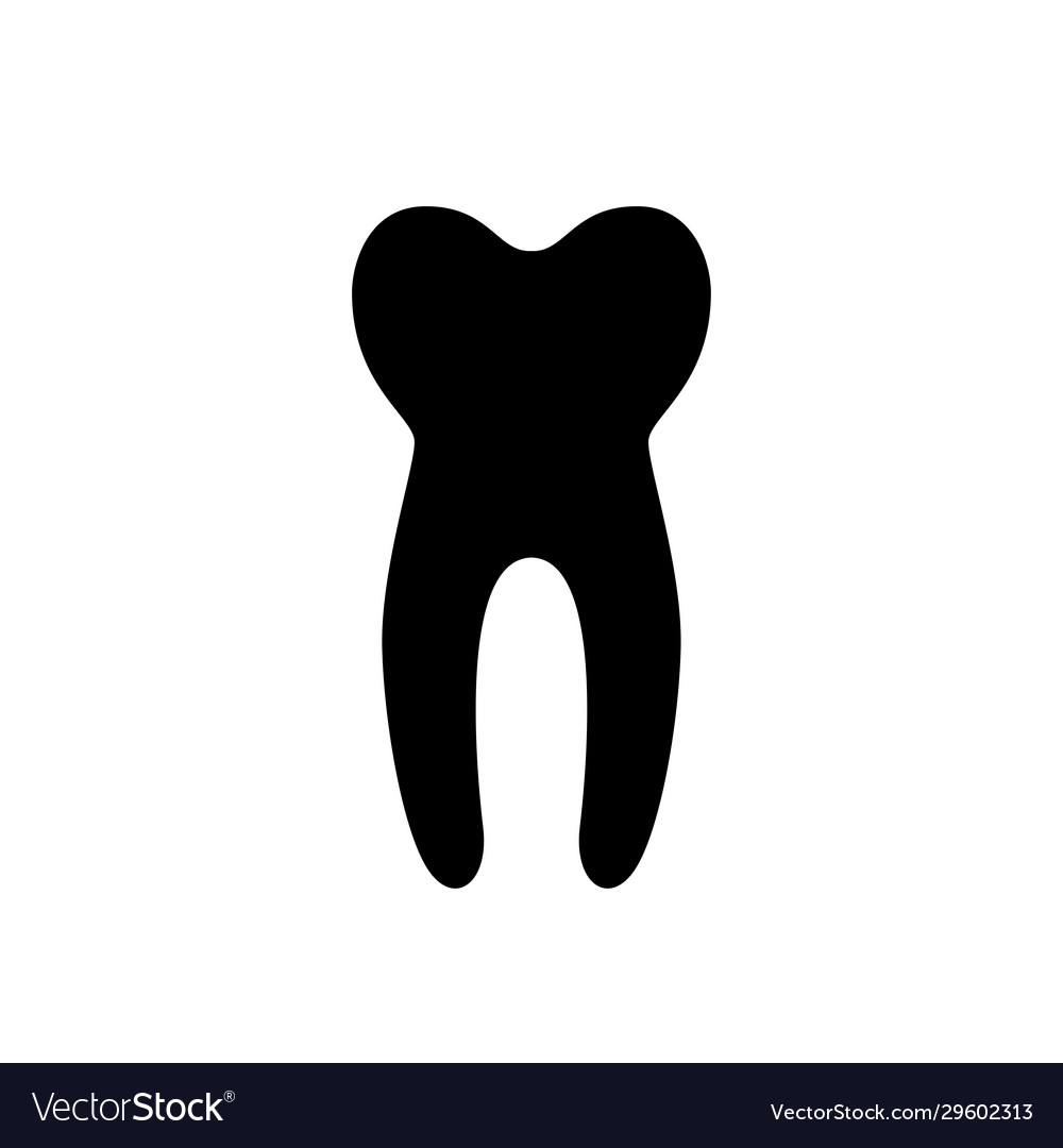 Isolated tooth Royalty Free Vector Image - VectorStock