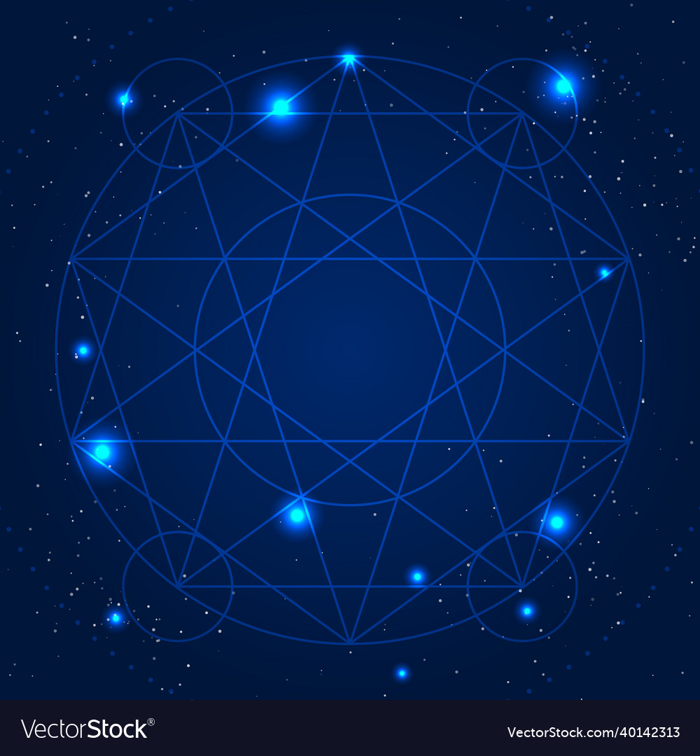 Magic geometry sign Royalty Free Vector Image - VectorStock