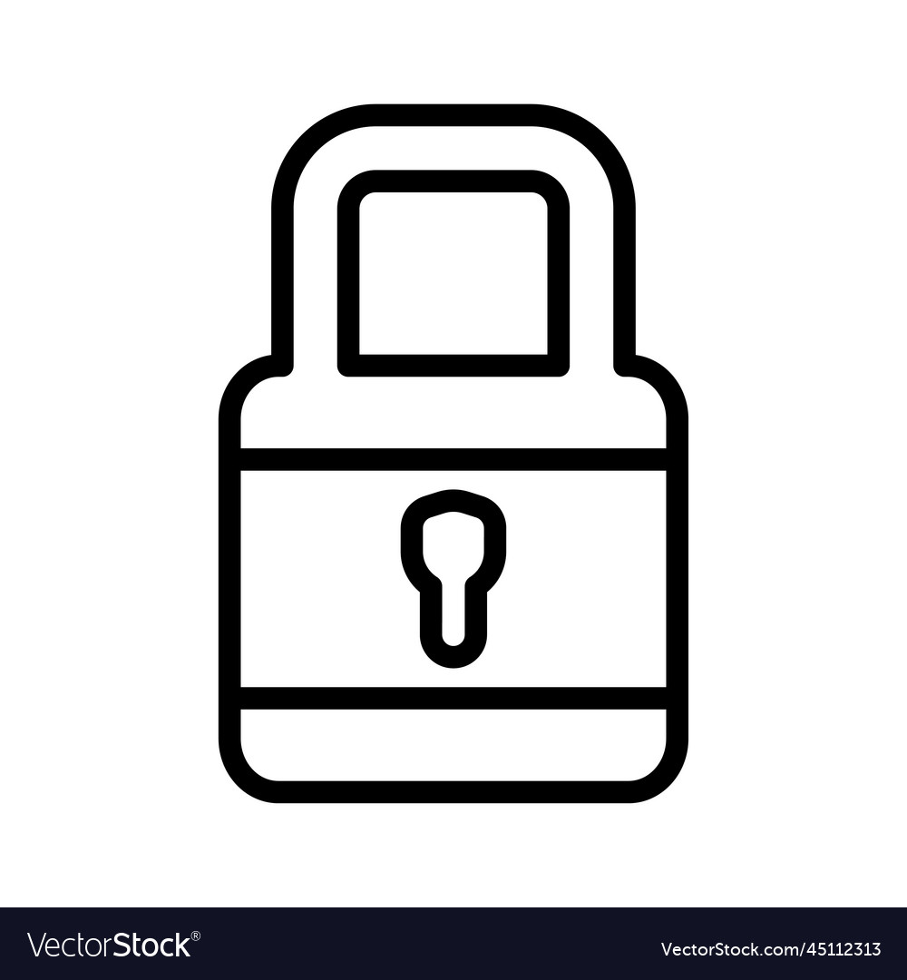 Security lock icon Royalty Free Vector Image - VectorStock