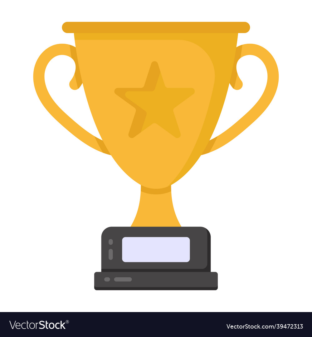 Star trophy Royalty Free Vector Image - VectorStock