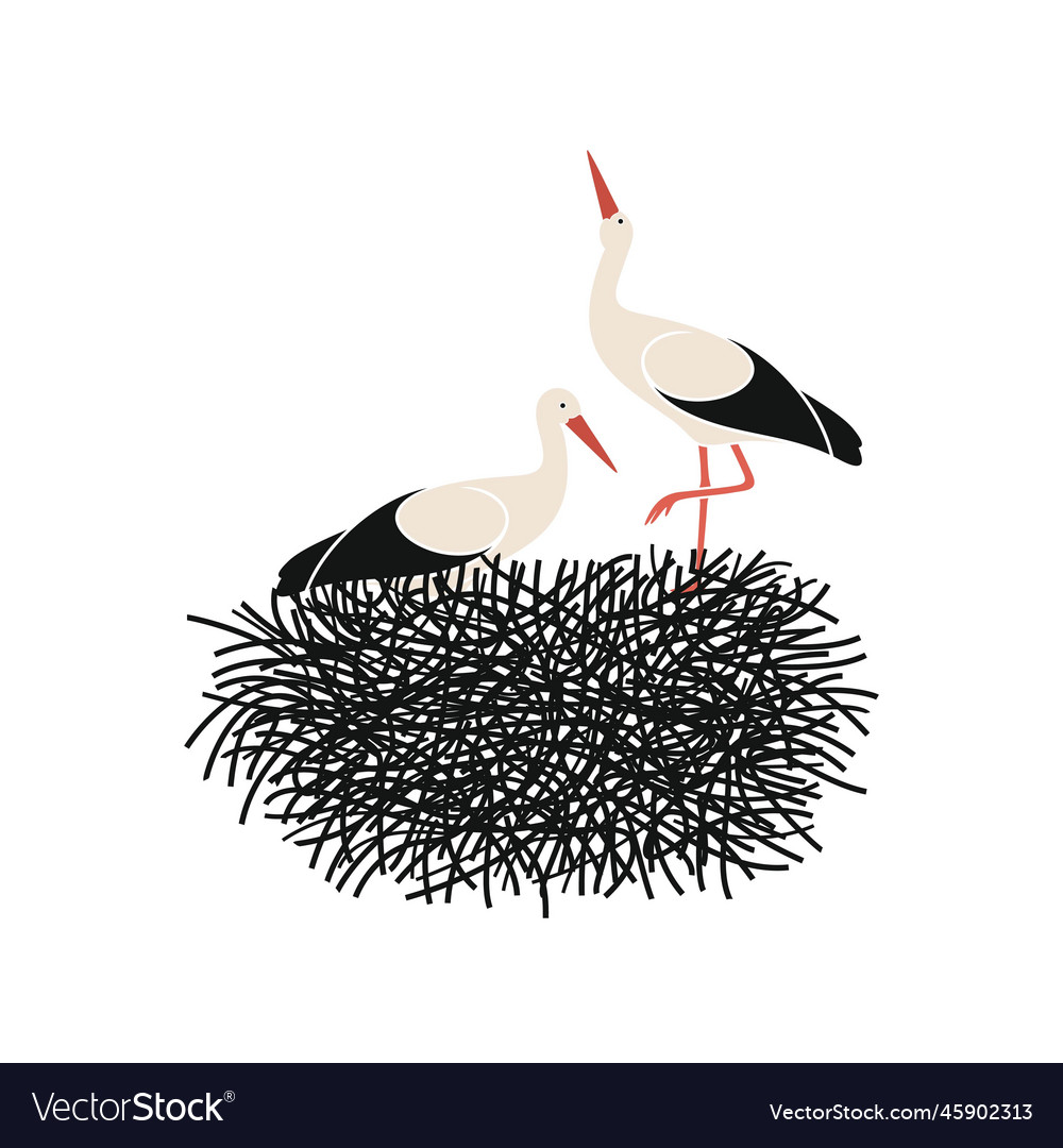 Stork Royalty Free Vector Image - VectorStock