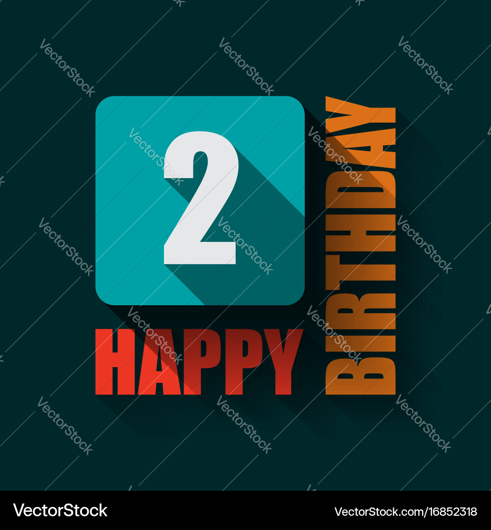 2 happy birthday background or card Royalty Free Vector