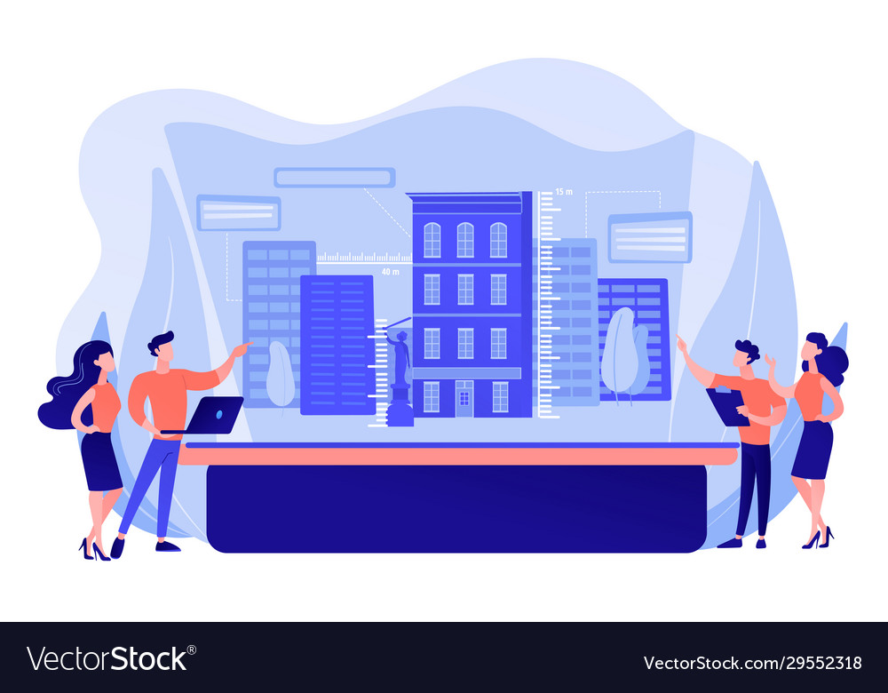 Interactive design visualization concept Vector Image