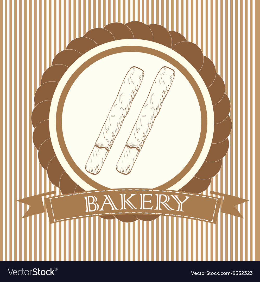 Bakery design element Royalty Free Vector Image