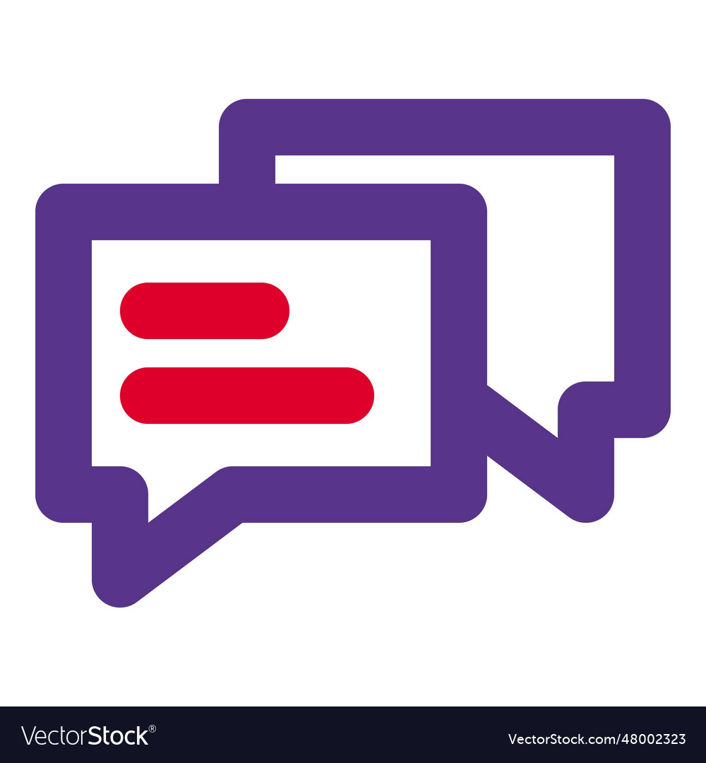 Chat application for user interactions Royalty Free Vector