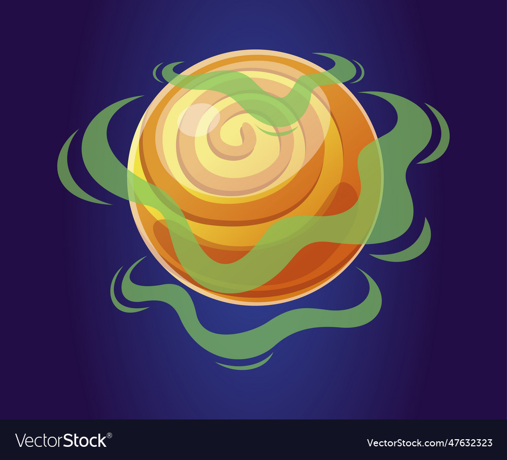 Fantasy space planet Royalty Free Vector Image