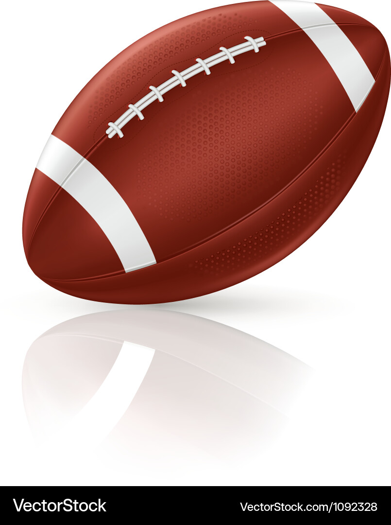 American football Royalty Free Vector Image - VectorStock