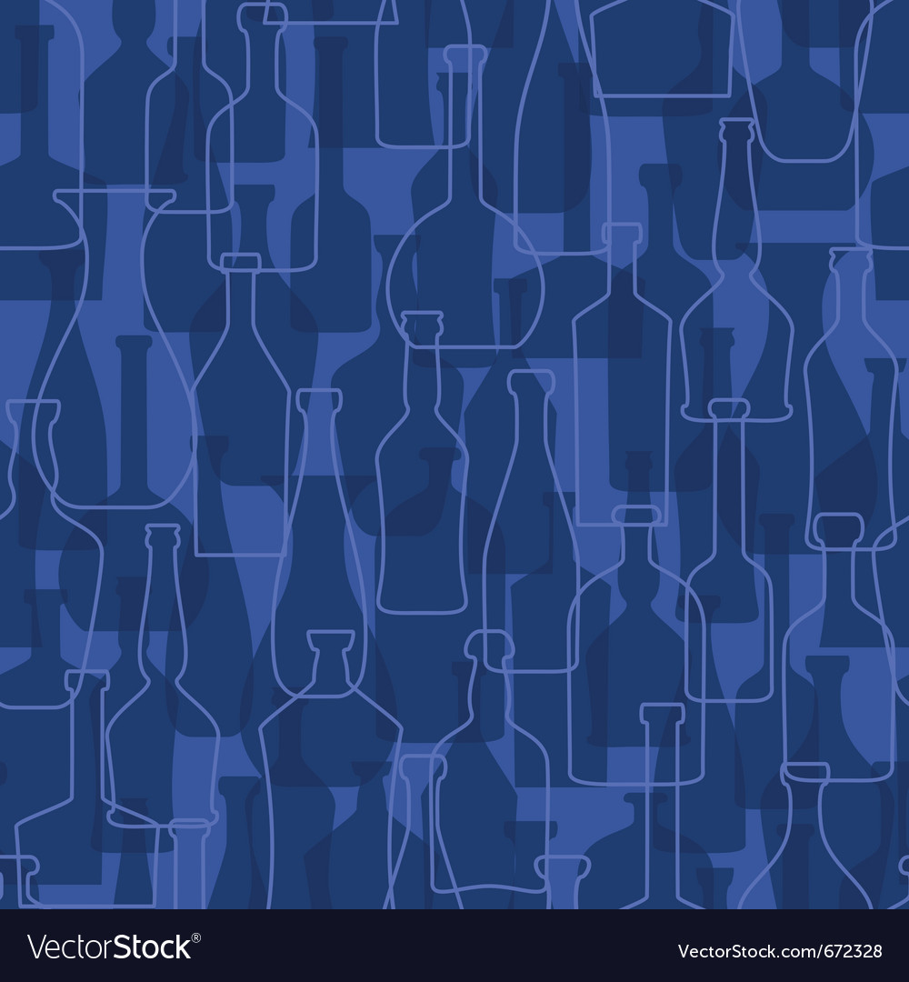 Bottles seamless pattern background Royalty Free Vector