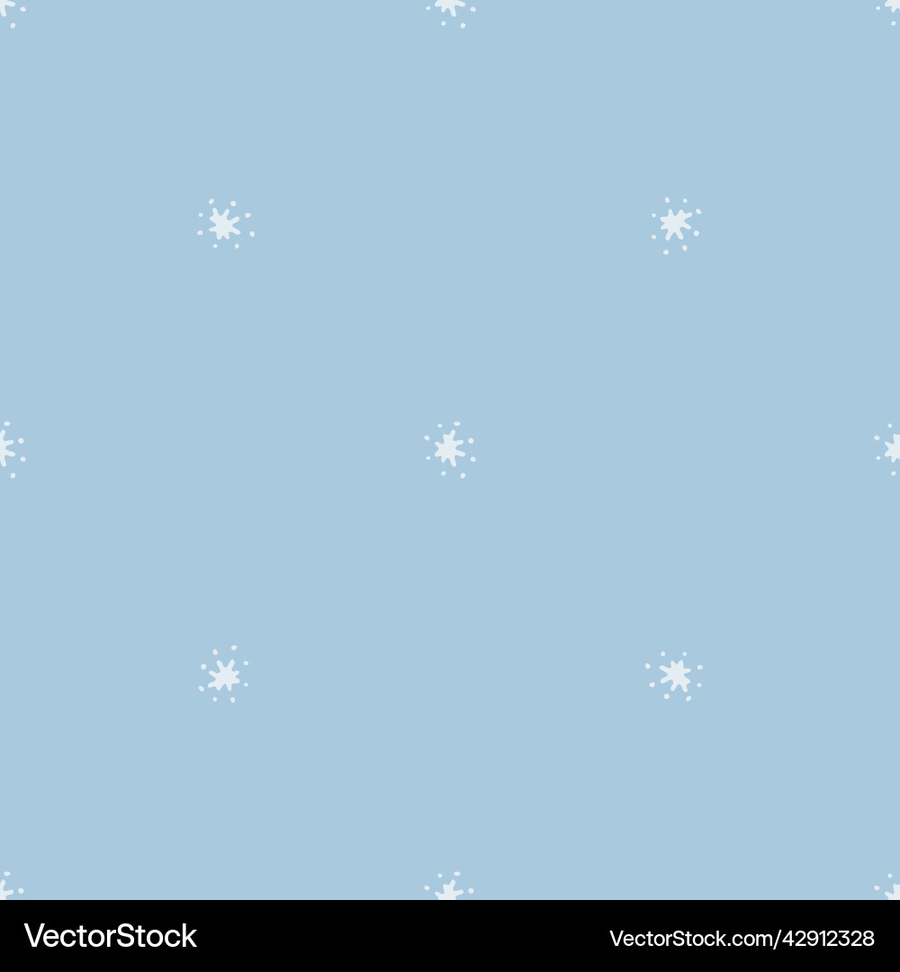 Christmas gender neutral snowflake seamless Vector Image