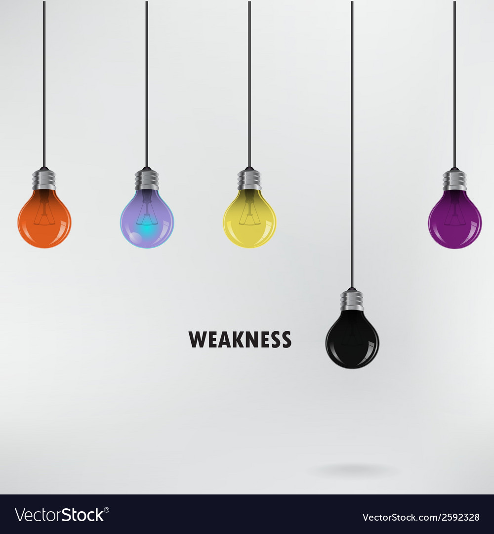 Creative light bulb idea concept background Vector Image