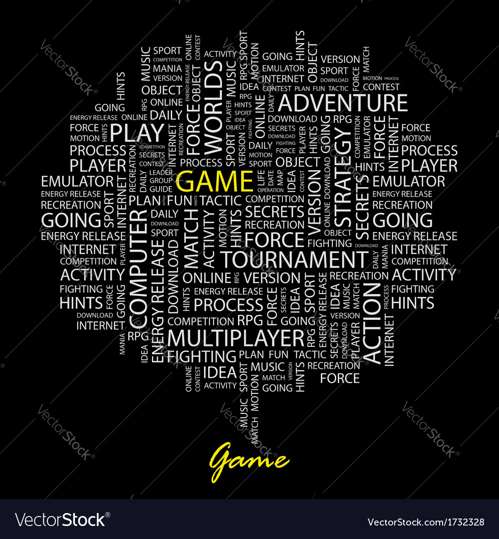 GAME Royalty Free Vector Image - VectorStock