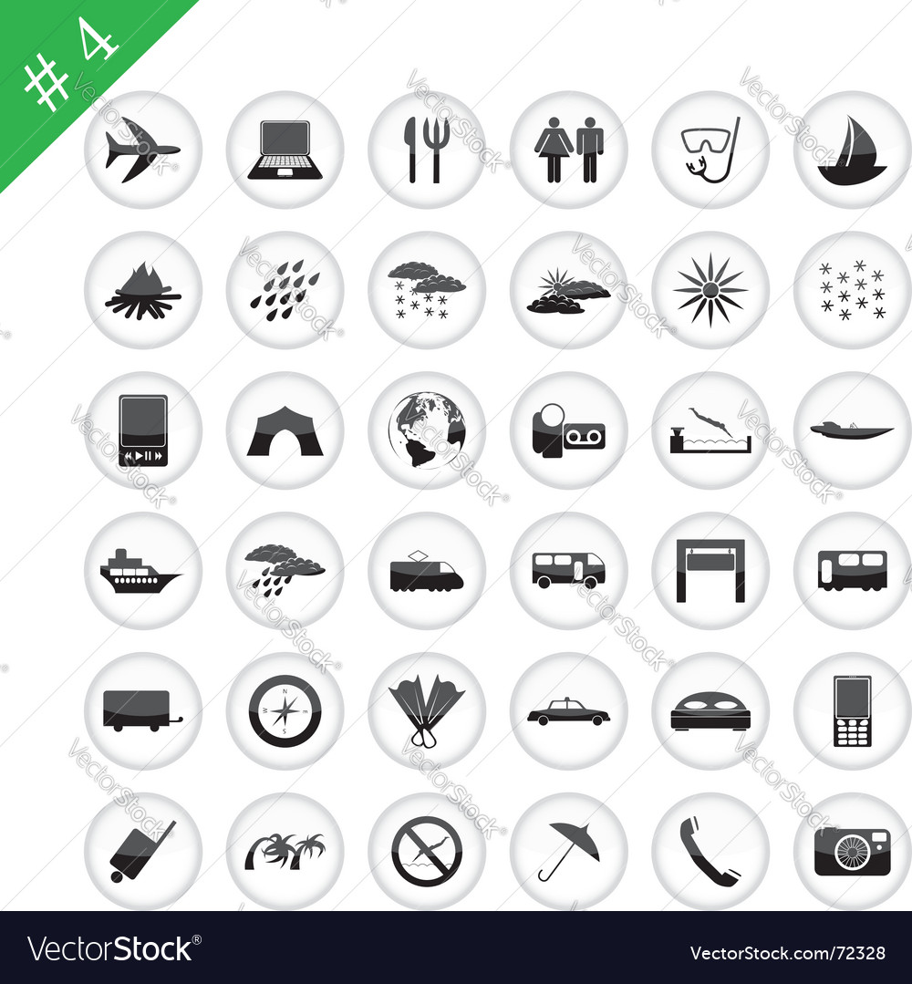 Icon set Royalty Free Vector Image - VectorStock