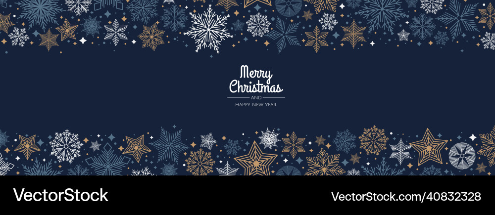 Merry christmas web banner background Royalty Free Vector