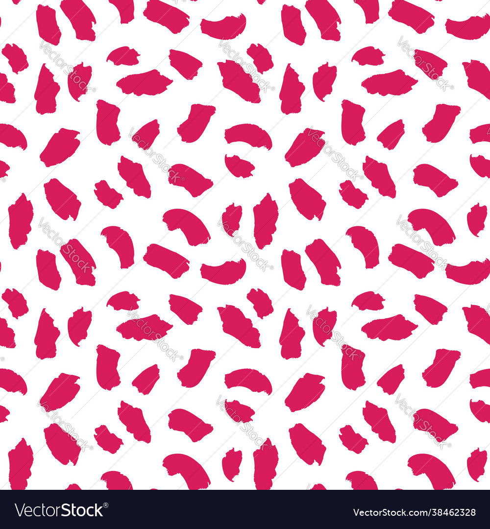 Red animal leopard seamless pattern background Vector Image