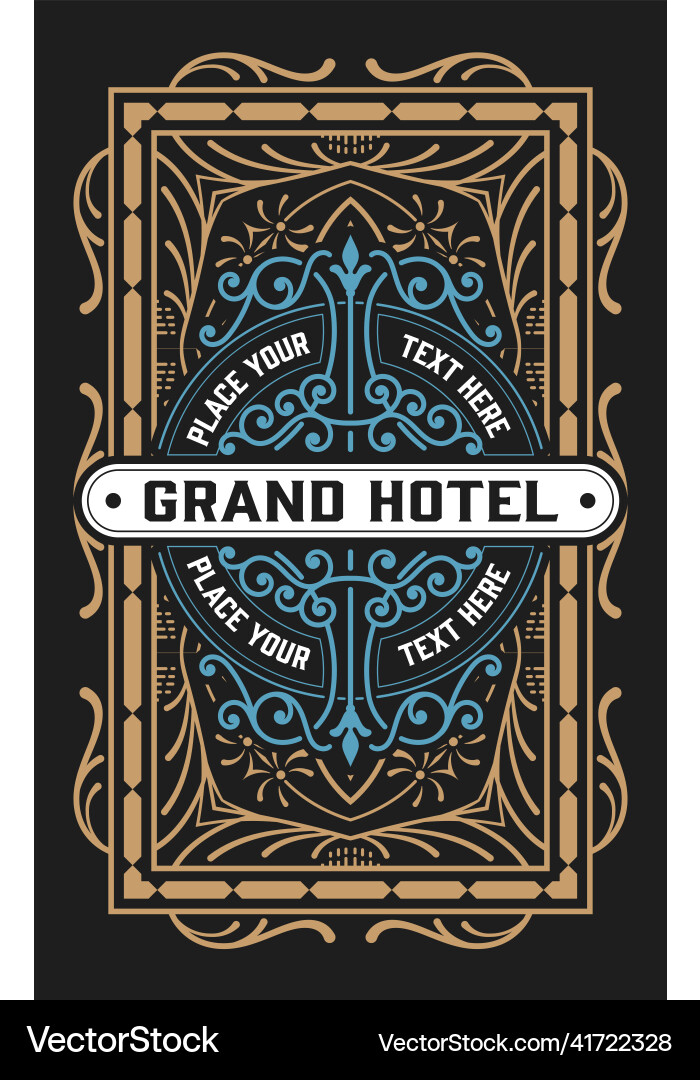 Western card with vintage style Royalty Free Vector Image