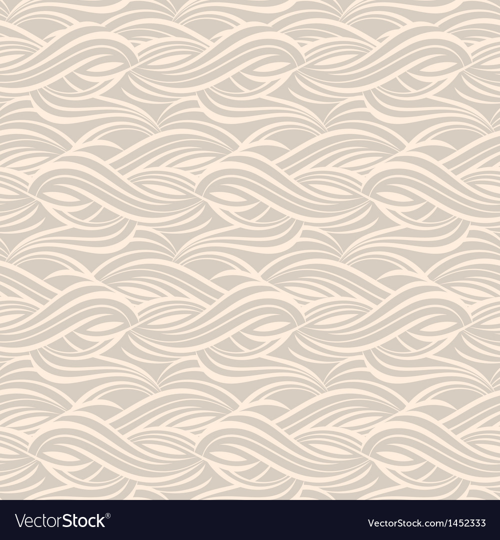 Abstract decorative wave seamless pattern Vector Image