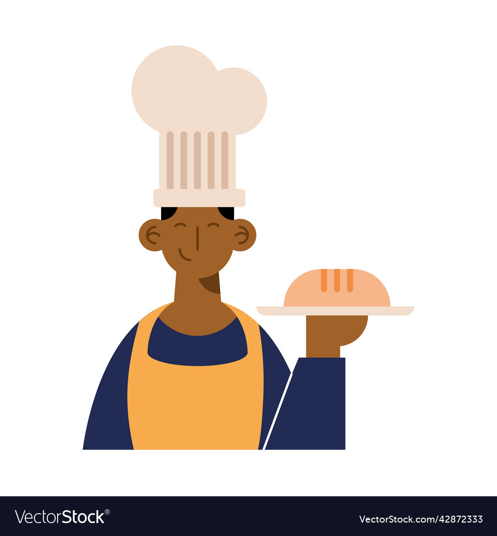 Chef male professional worker Royalty Free Vector Image