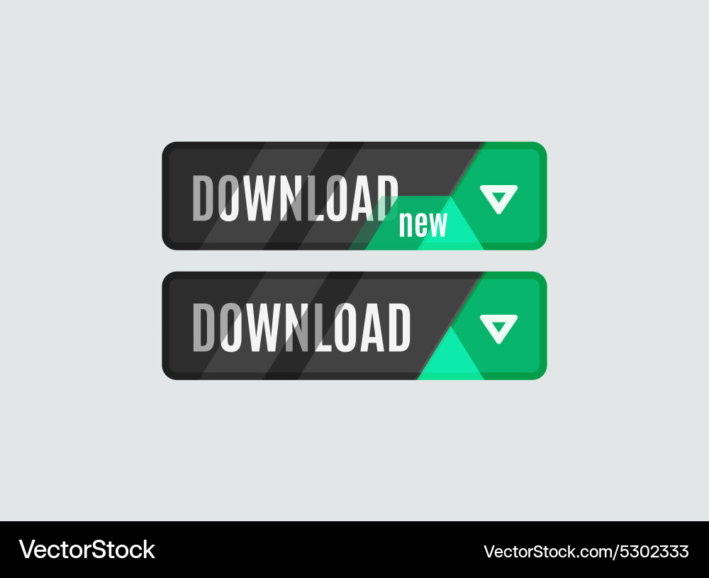 Download button futuristic hi-tech ui design Vector Image