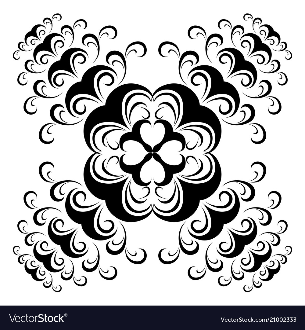 Isolated arabesque pattern Royalty Free Vector Image