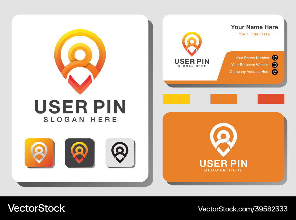 Modern color user map or pin icon symbol location Vector Image