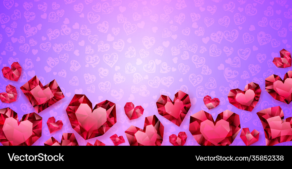 Background hearts Royalty Free Vector Image - VectorStock
