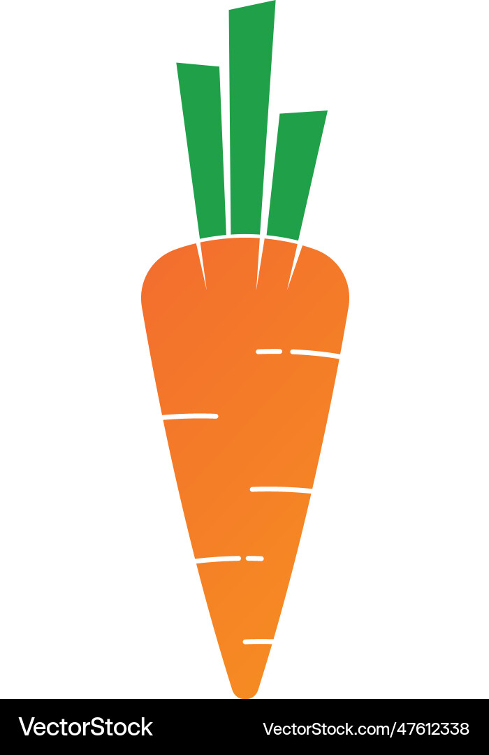 Creative and modern sweet carrot for fruit Vector Image