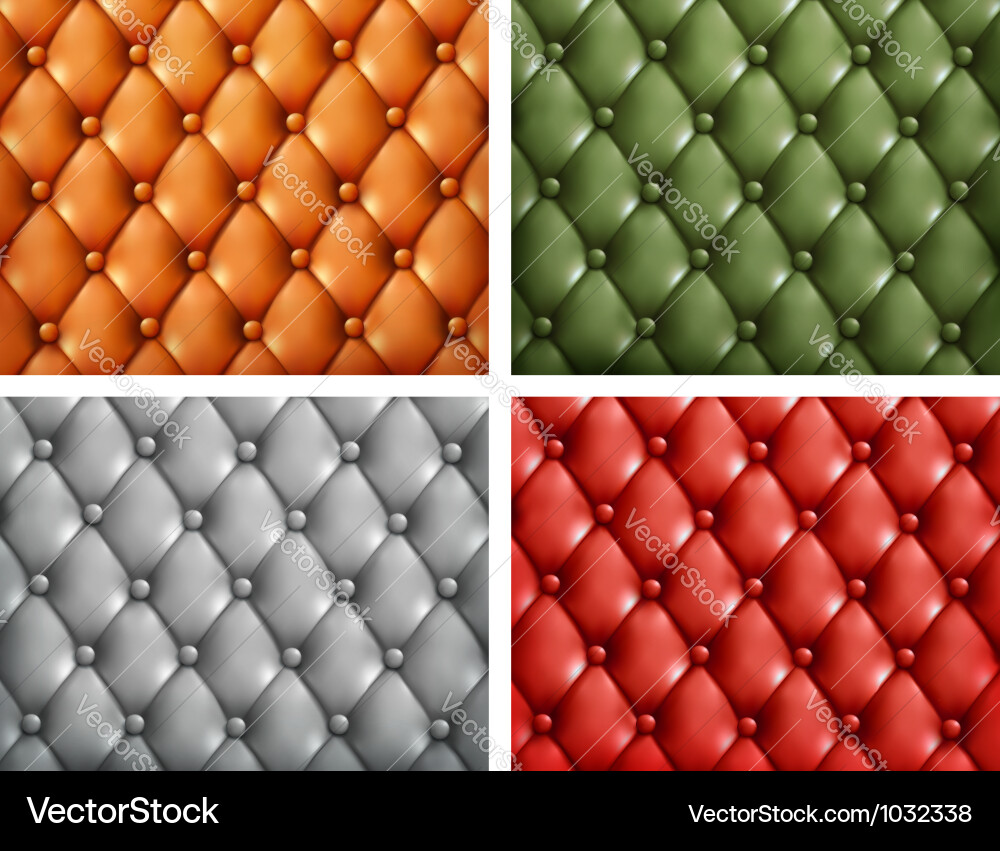 Set of colorful leather backgrounds Royalty Free Vector