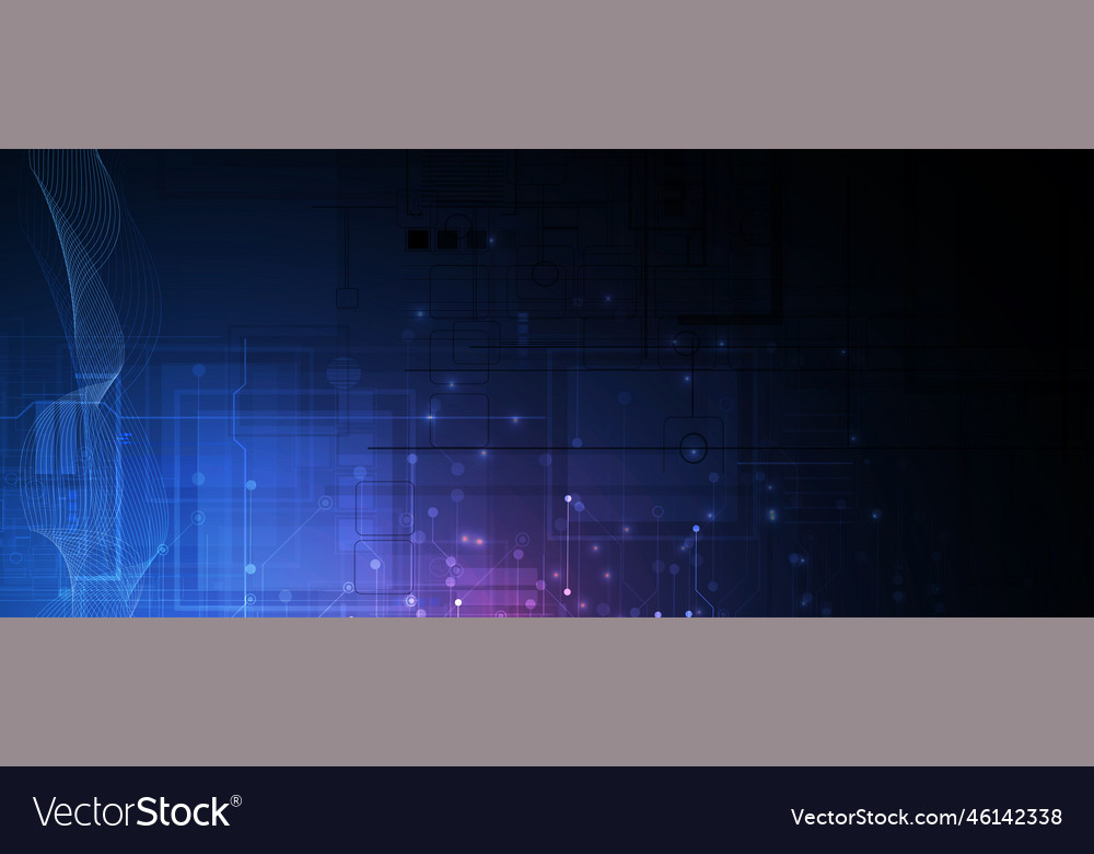 Technology data background idea of global Vector Image