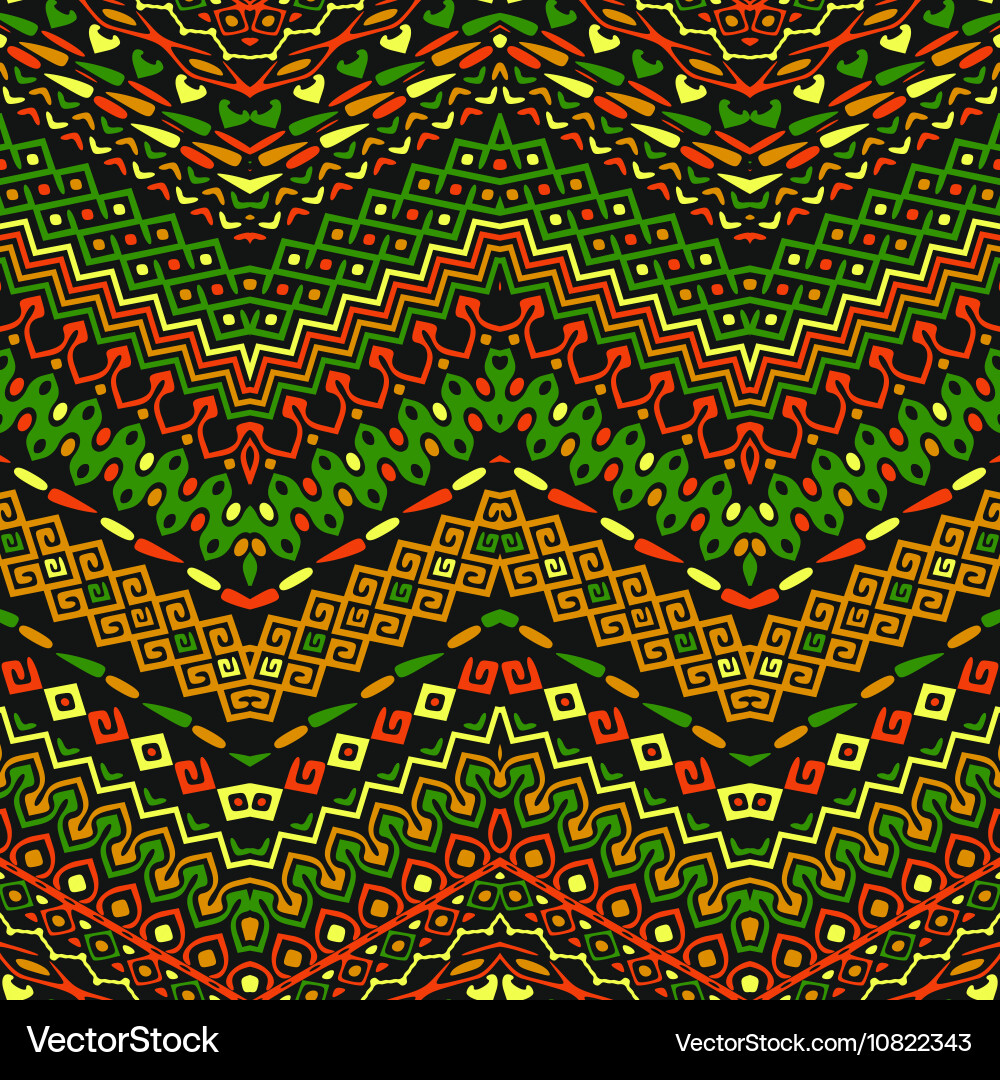 African style pattern with tribal motifs Vector Image