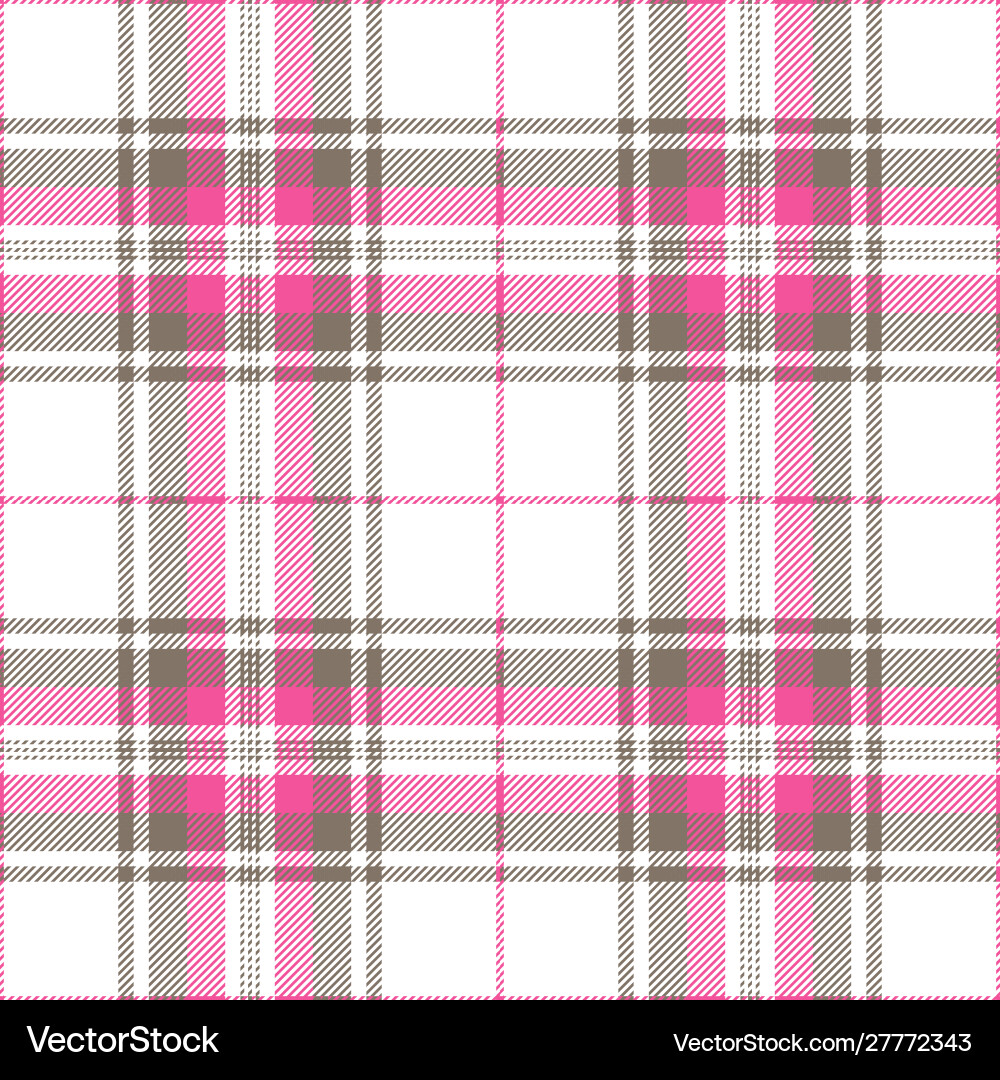 Pink and gray tartan plaid scottish pattern Vector Image