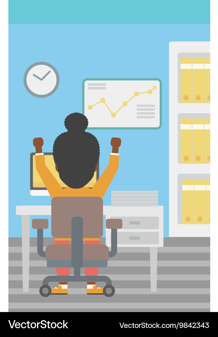 Successful business woman Royalty Free Vector Image