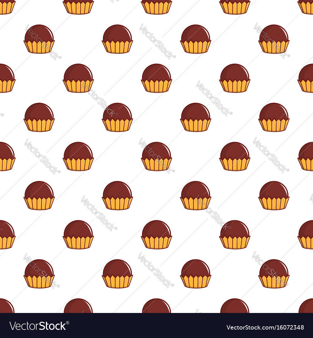 Chocolate muffin pattern Royalty Free Vector Image
