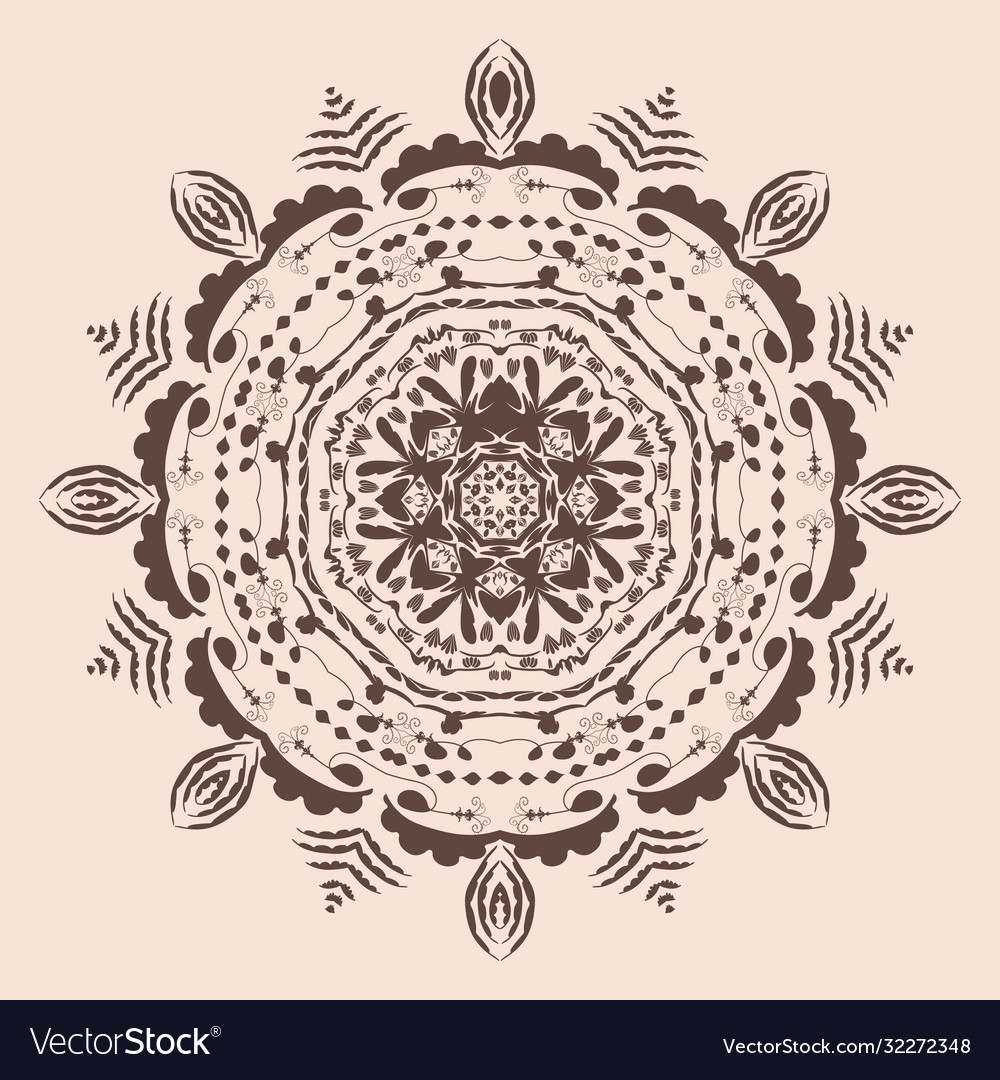 Circular ornament pattern Royalty Free Vector Image