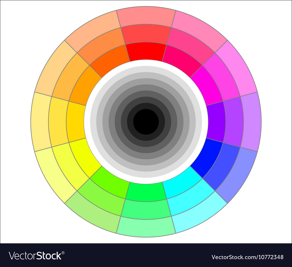 Color wheel Royalty Free Vector Image - VectorStock